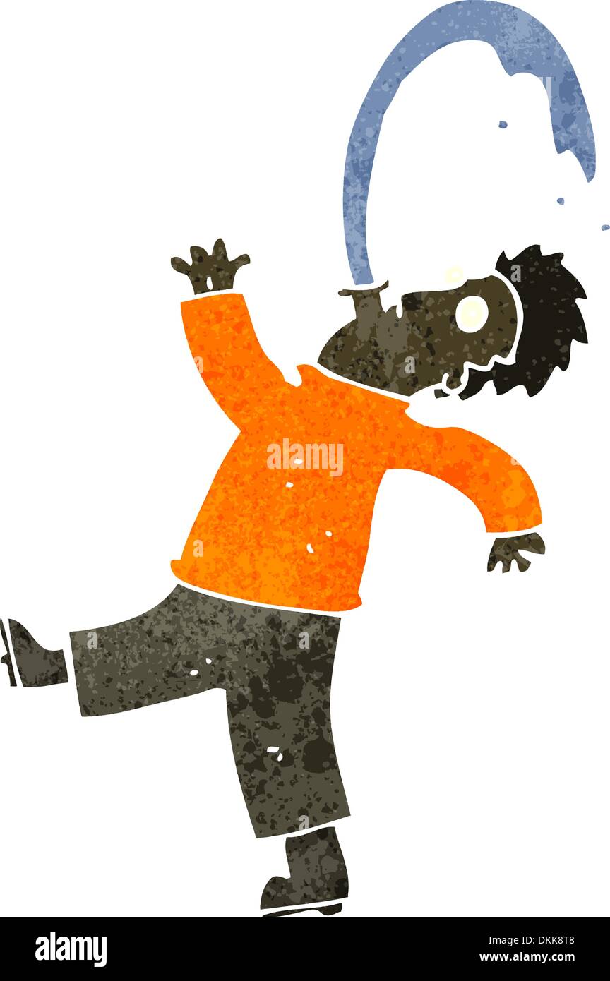 Retro cartoon illustration. On plain white background Stock Vector ...