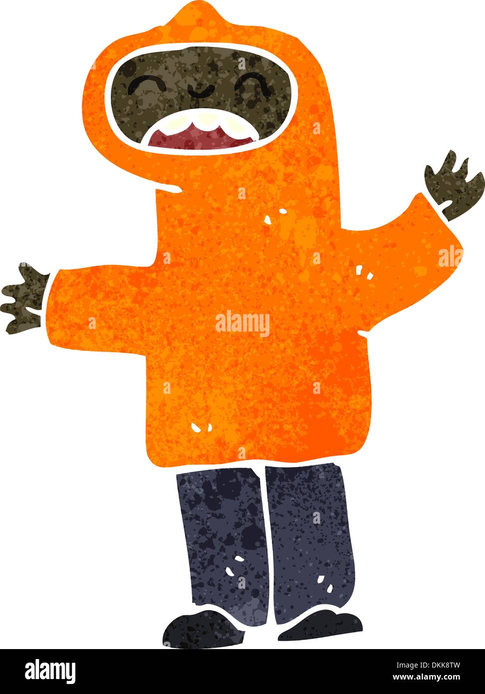 Retro cartoon illustration. On plain white background Stock Vector ...