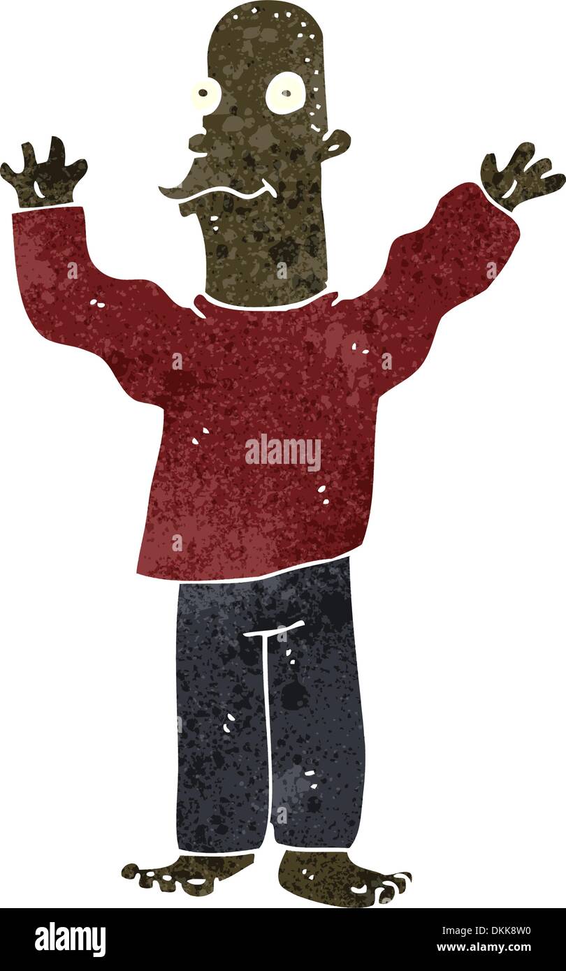 Retro cartoon illustration. On plain white background Stock Vector ...