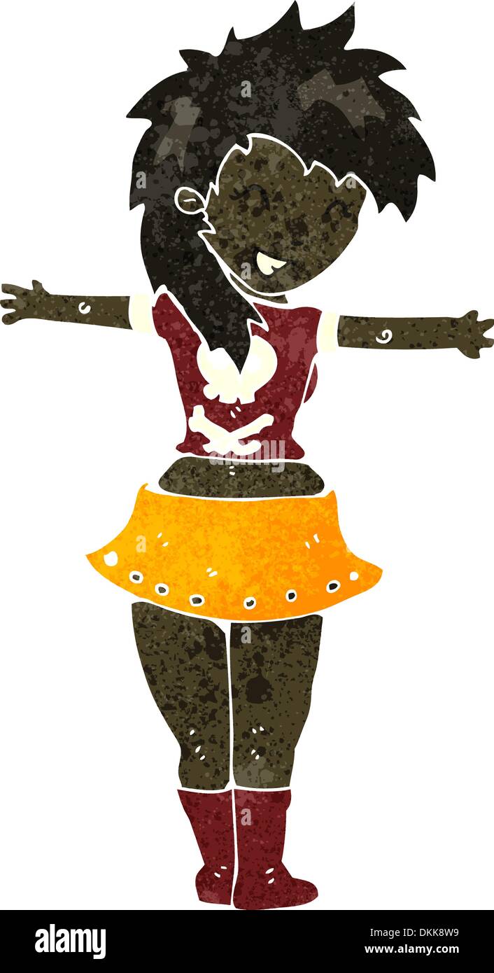 Retro cartoon illustration. On plain white background Stock Vector ...