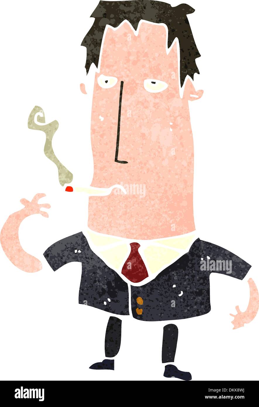 Retro cartoon illustration. On plain white background Stock Vector ...