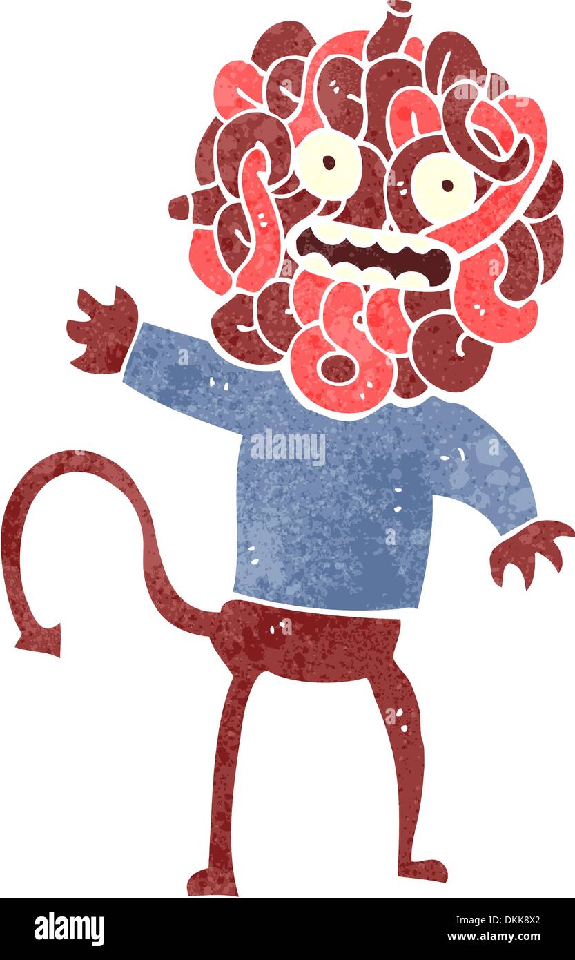 Retro cartoon illustration. On plain white background Stock Vector ...