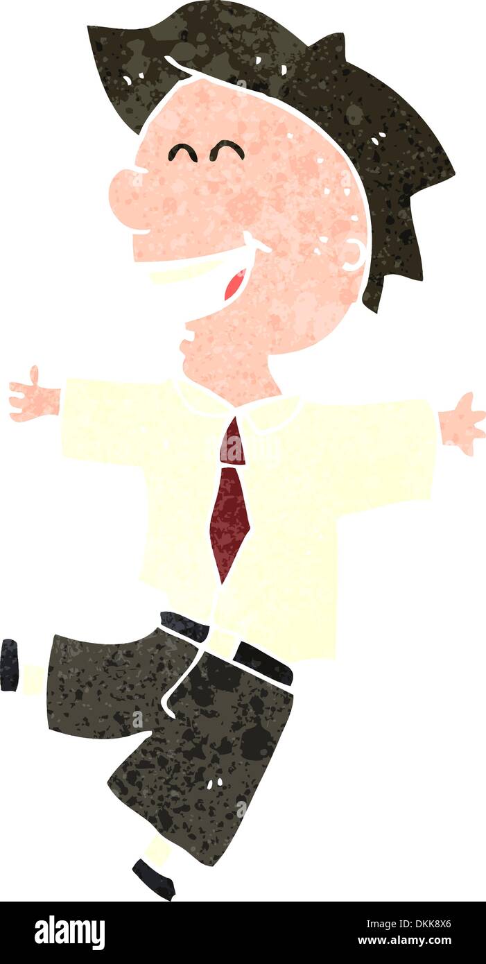 Retro cartoon illustration. On plain white background Stock Vector ...