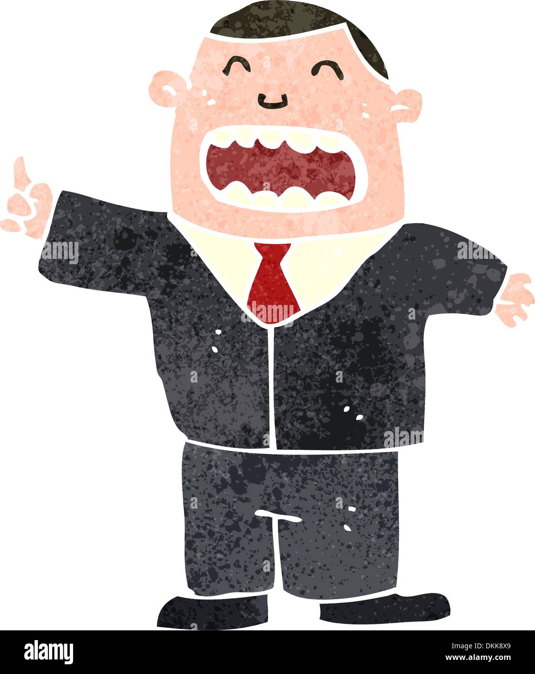 Retro cartoon illustration. On plain white background Stock Vector ...