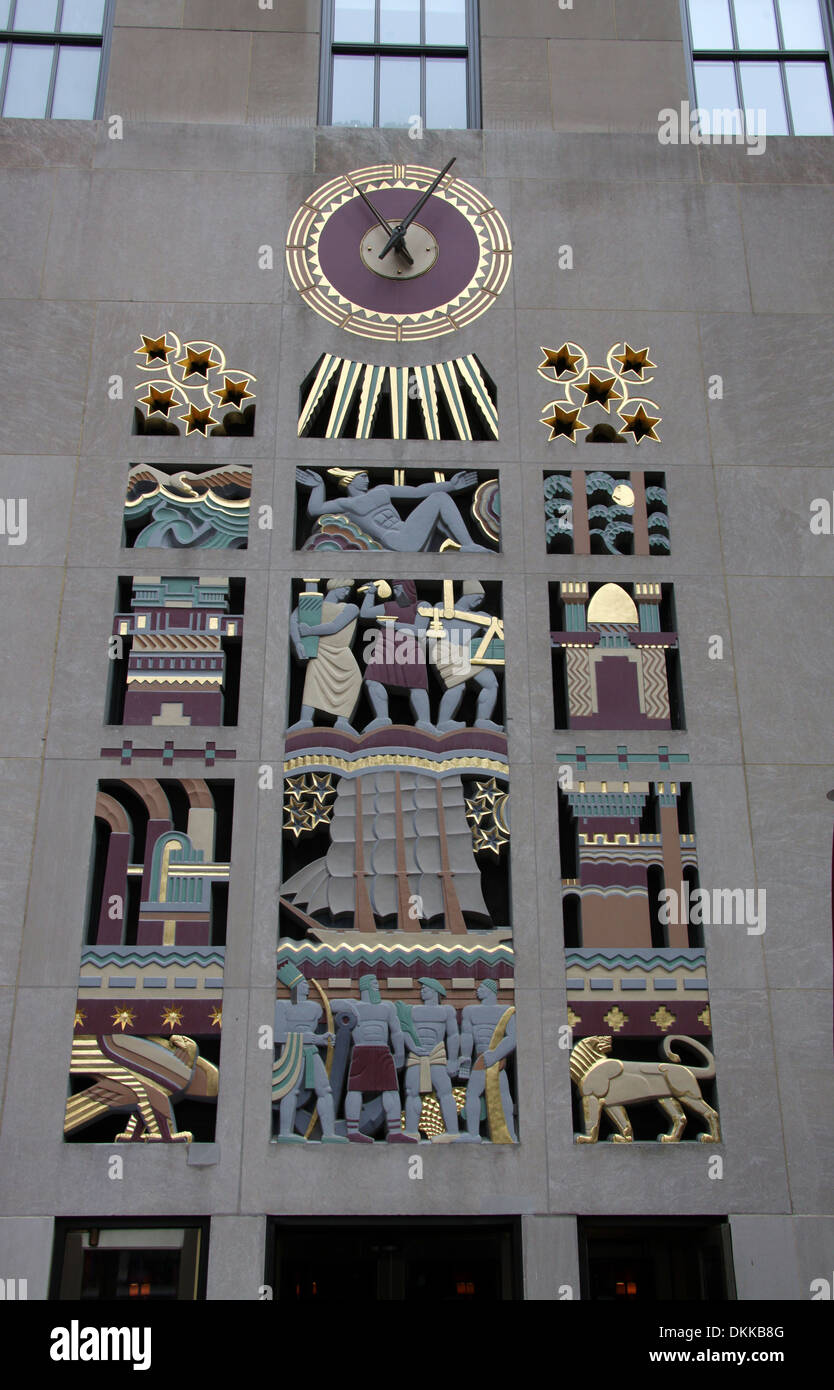 Rockefeller center mural hi-res stock photography and images - Alamy