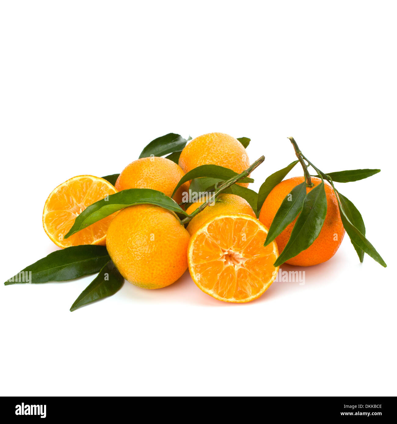 Tangerines isolated on white background Stock Photo - Alamy
