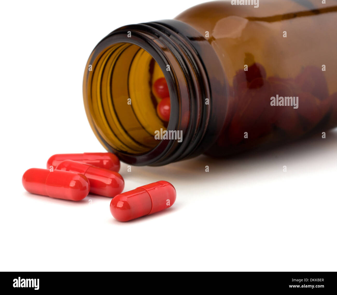 Drug in vial isolated on white background Stock Photo - Alamy