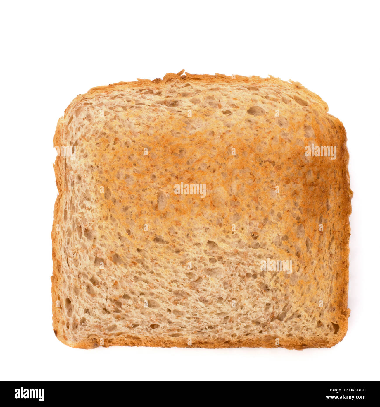 Crusty bread toast slice isolated on white background Stock Photo - Alamy