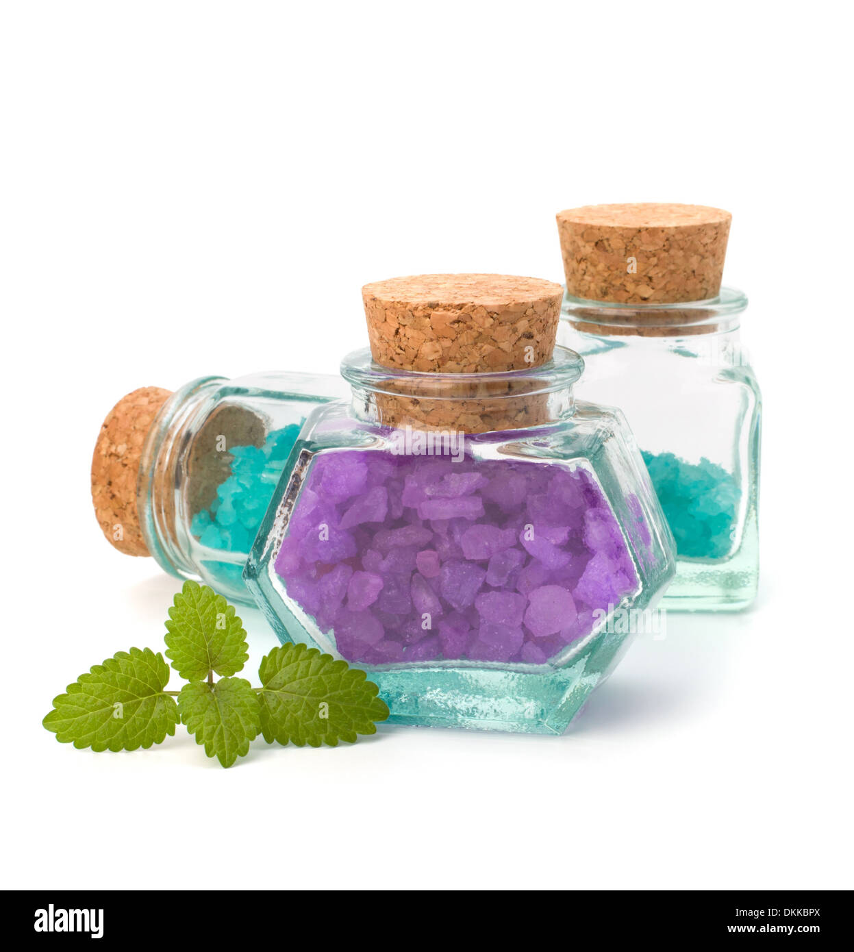 Aromatic natural mineral salt isolated on white background Stock Photo ...