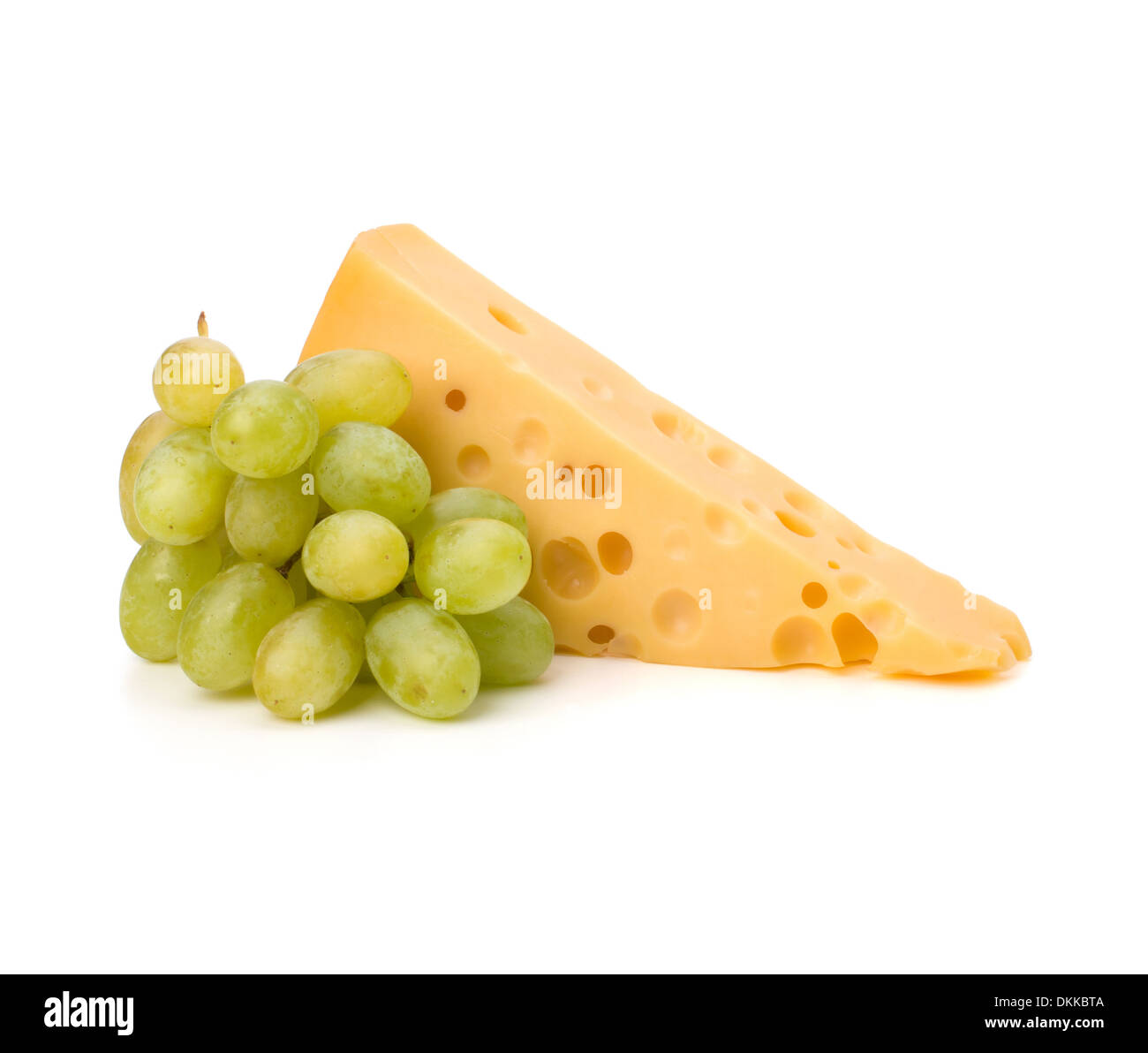 Perfect bunch of grapes and cheese isolated on white background Stock ...