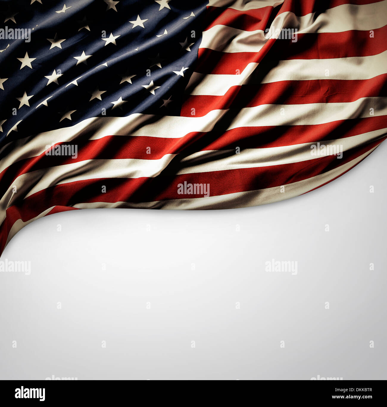 Closeup of American flag on plain background Stock Photo - Alamy