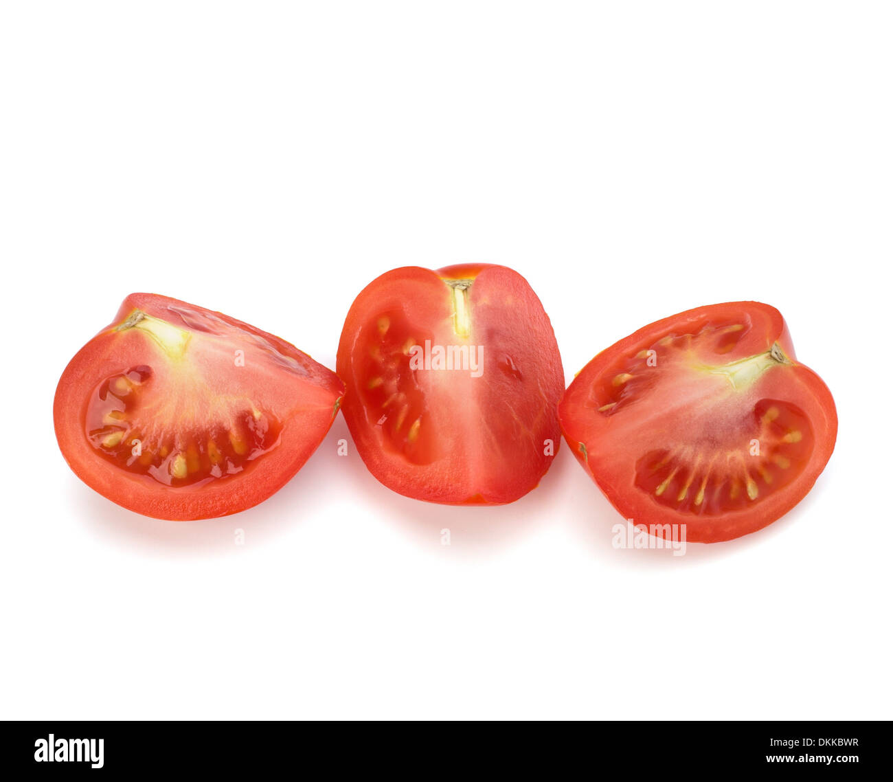 Tomato vegetable parts isolated on white background Stock Photo - Alamy