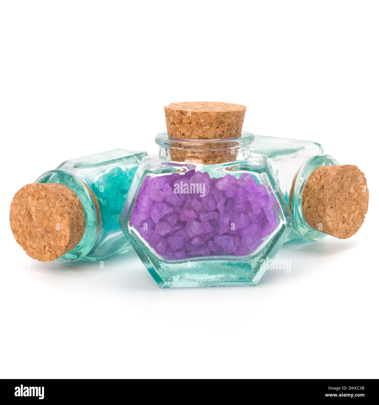 Aromatic natural mineral salt isolated on white background Stock Photo ...