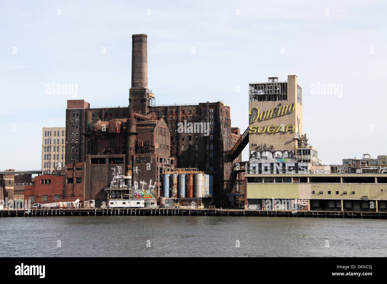 Old Domino Sugar Refinery Complex in Brooklyn as seen from the East ...