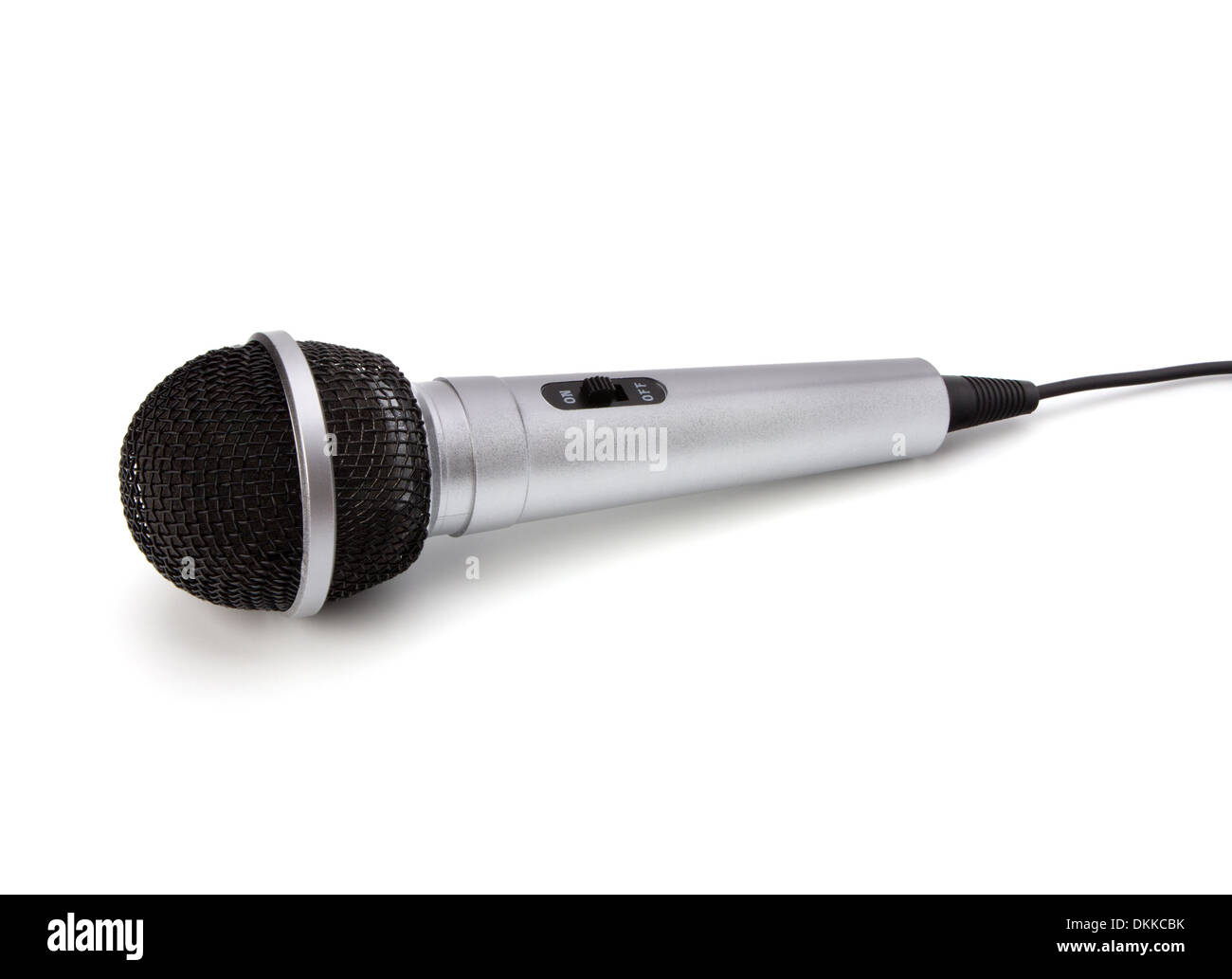microphone isolated on white background Stock Photo - Alamy