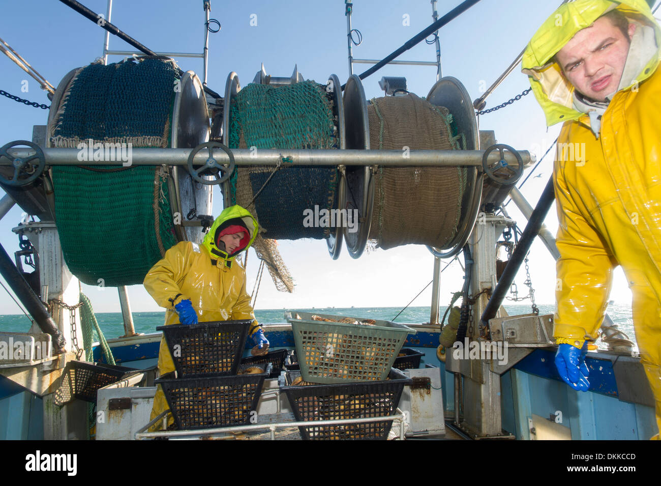 Cleaning a fishing boat hi-res stock photography and images - Alamy