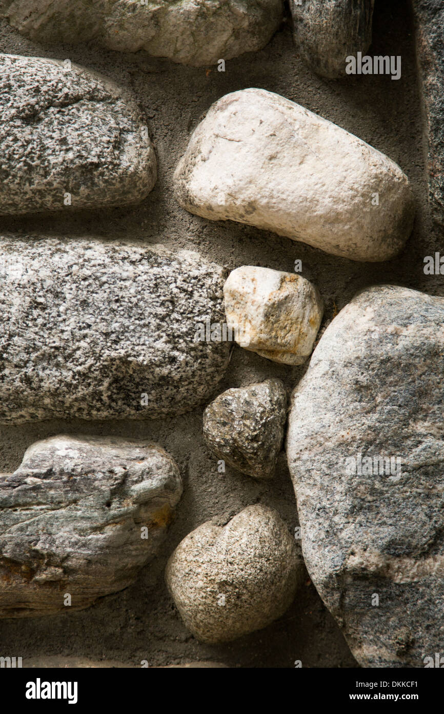Closeup of stone cabin wall Stock Photo - Alamy
