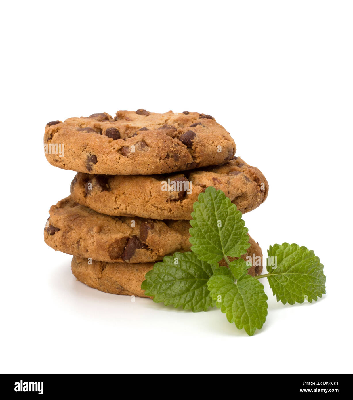 Chocolate homemade pastry cookies isolated on white background Stock ...