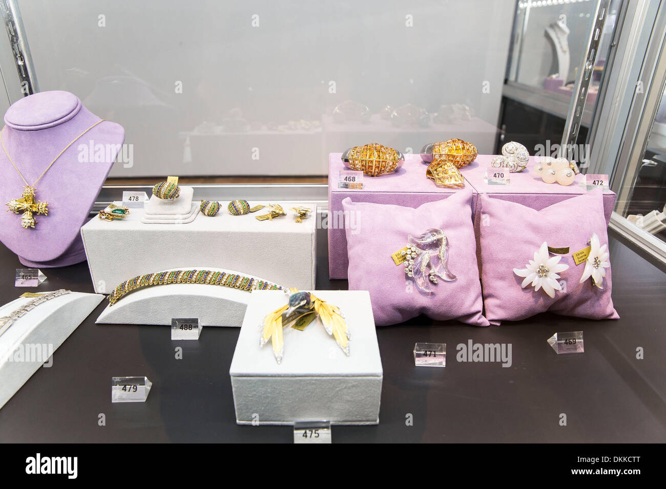 NY, NY, USA. 6th Dec, 2013. Some of the jewels on show at Christies New ...