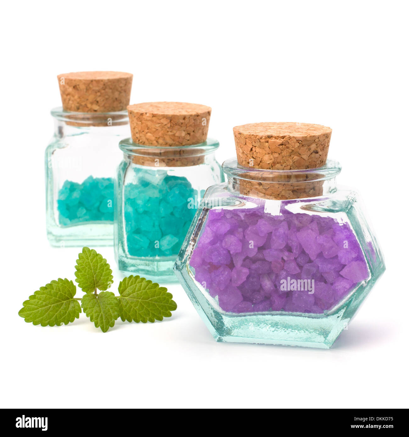 Aromatic natural mineral salt isolated on white background Stock Photo ...