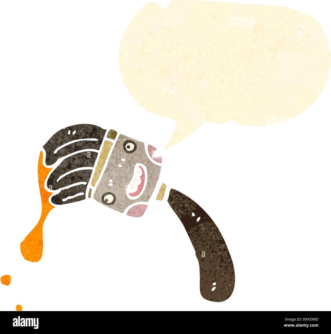 Retro cartoon with texture. Isolated on White Stock Vector Image & Art ...