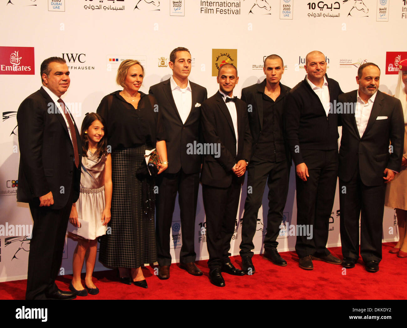 Dubai, United Arab Emirates. 7th Dec, 2013. Cast members of opening ...