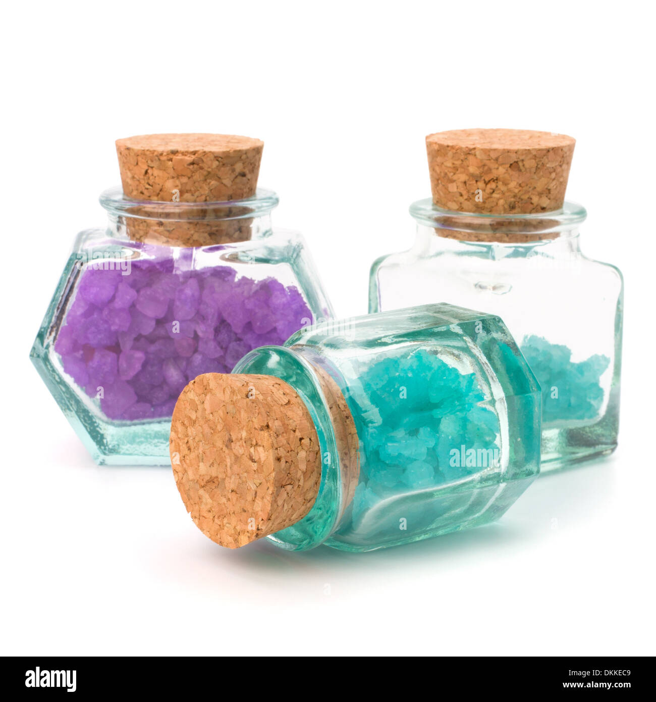 Aromatic natural mineral salt isolated on white background Stock Photo ...