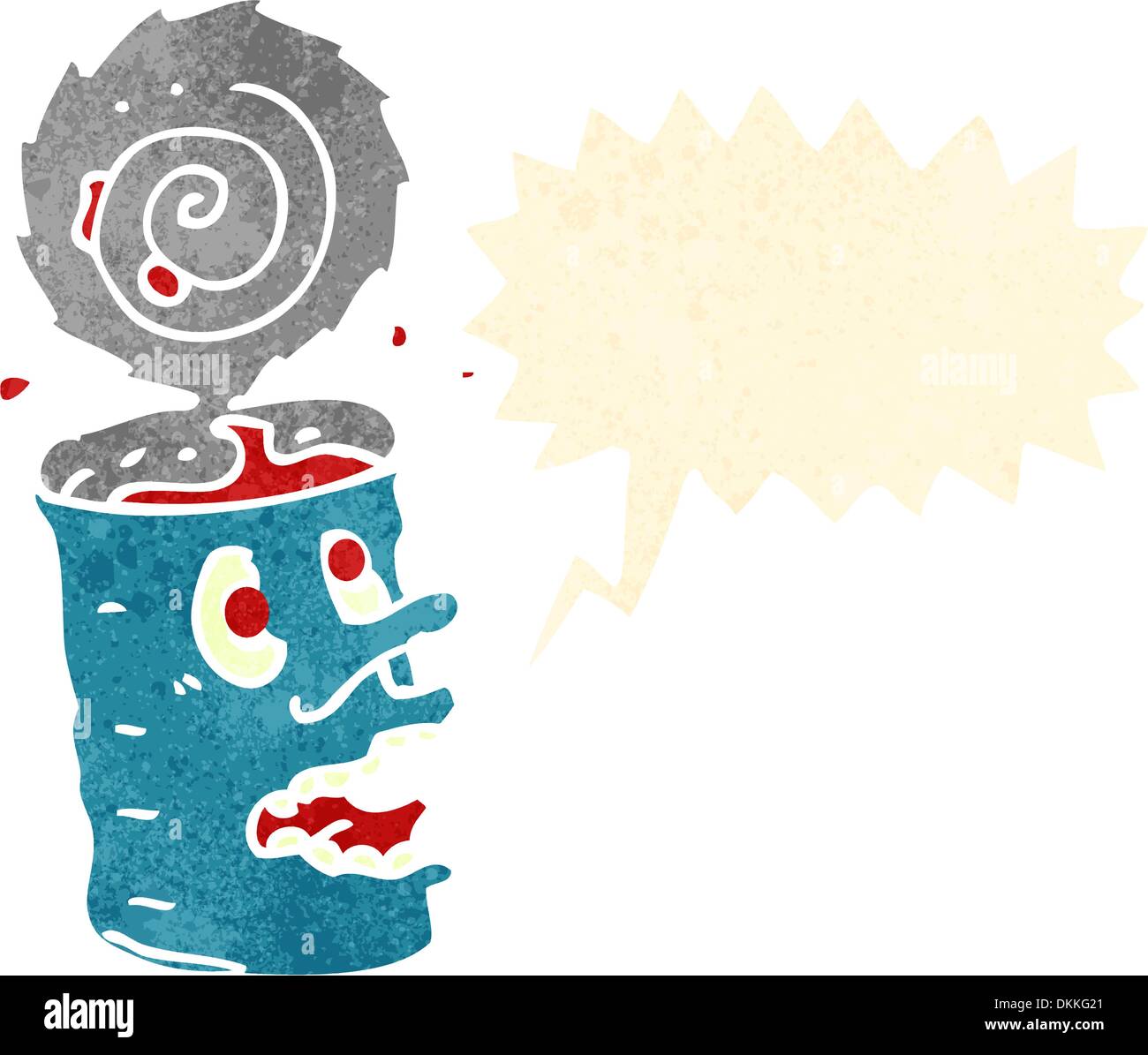 Retro cartoon with texture. Isolated on White Stock Vector Image & Art ...