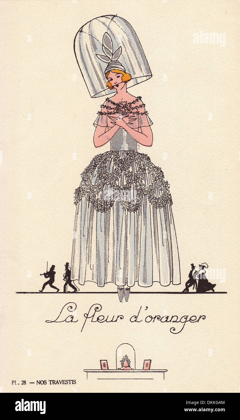 Woman in fancy dress costume as a ballet dancer, 1920s Stock Photo - Alamy