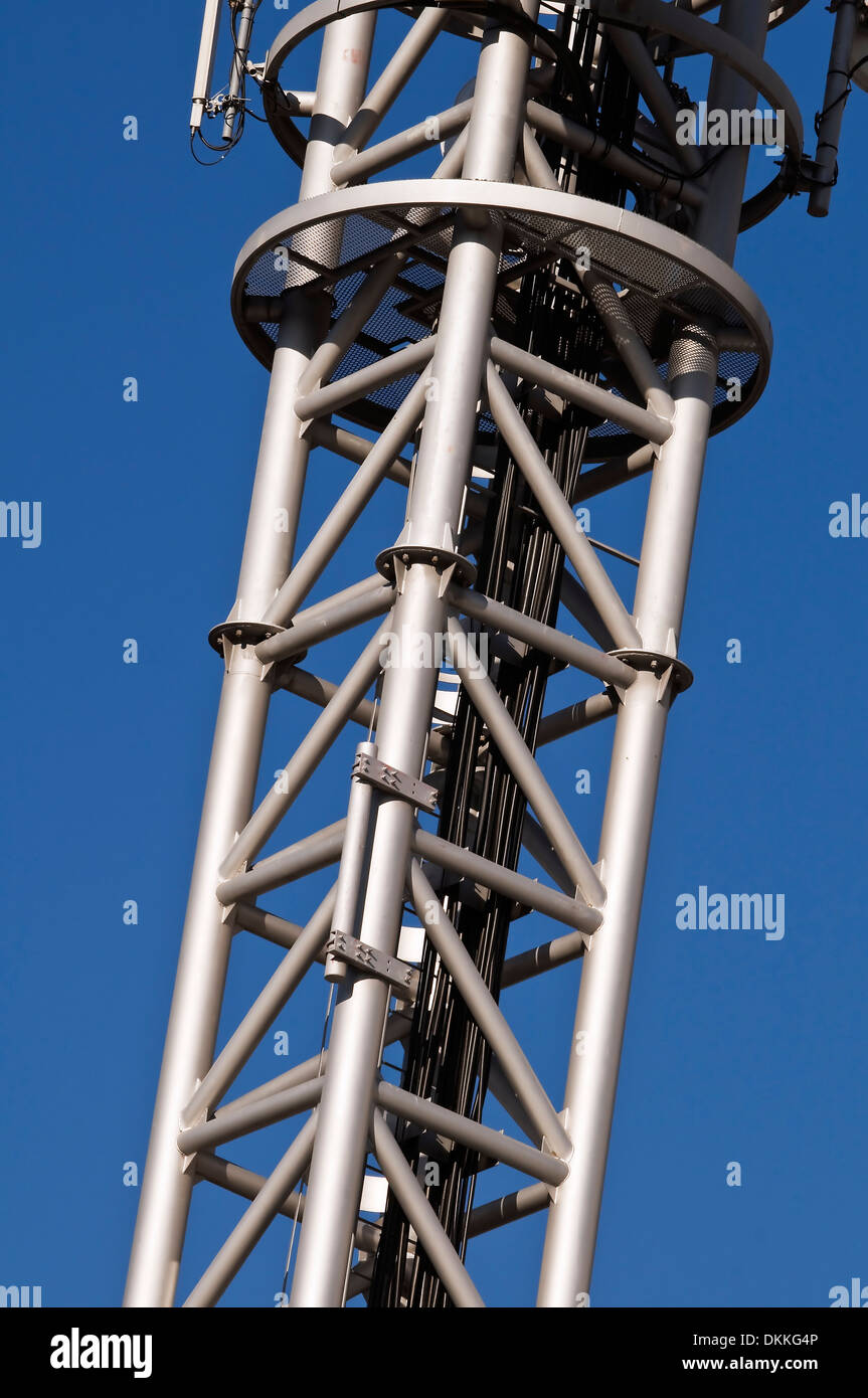 Detail of a framework made of steel pipes Stock Photo - Alamy