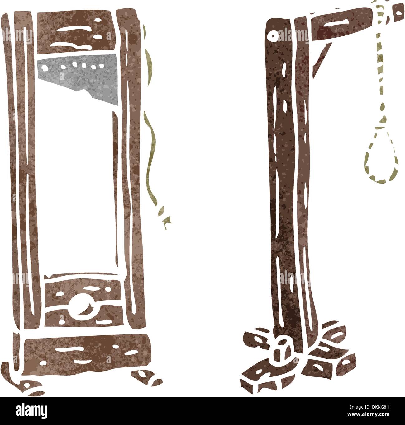 Guillotine cartoon Stock Vector Images - Alamy
