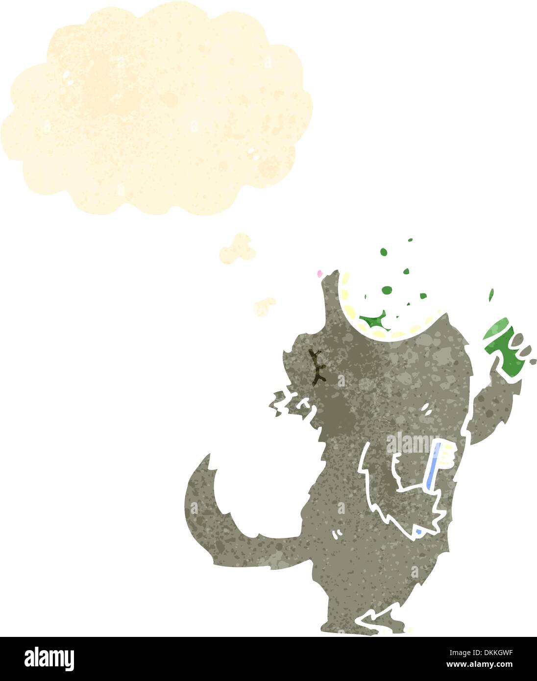 Retro cartoon with texture. Isolated on White Stock Vector Image & Art ...