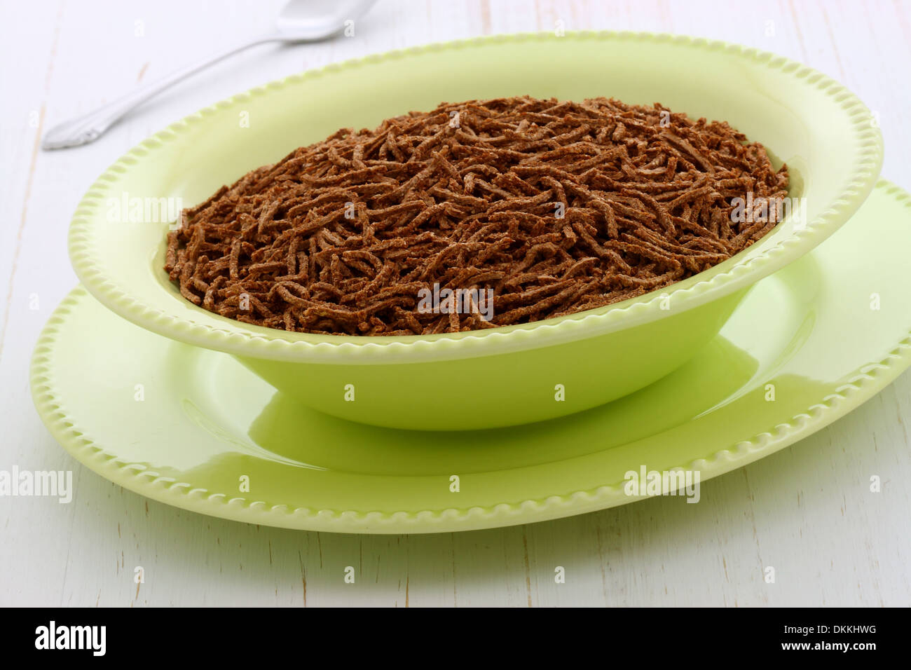 Healthy and delicious wheat bran cereal breakfast Stock Photo - Alamy