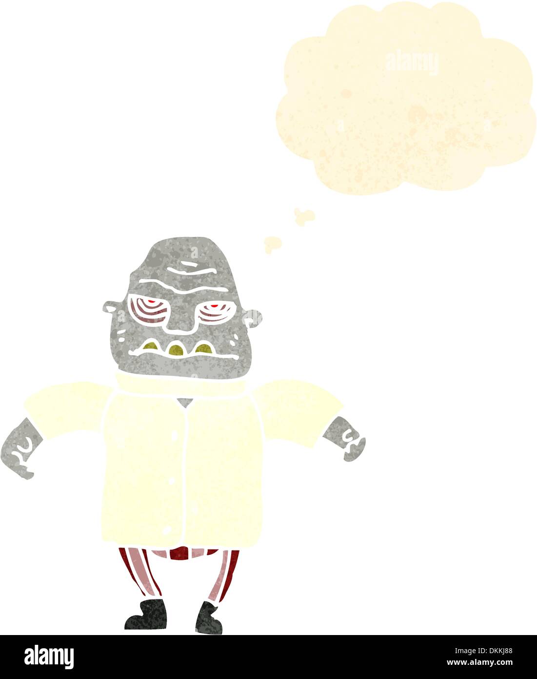 Retro cartoon with texture. Isolated on White Stock Vector Image & Art ...