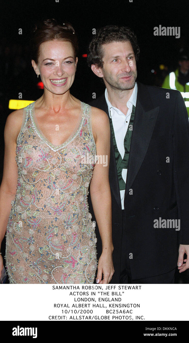 Oct. 10, 2000 - ROYAL ALBERT HALL, KENSINGTON - SAMANTHA ROBSON, JEFF ...