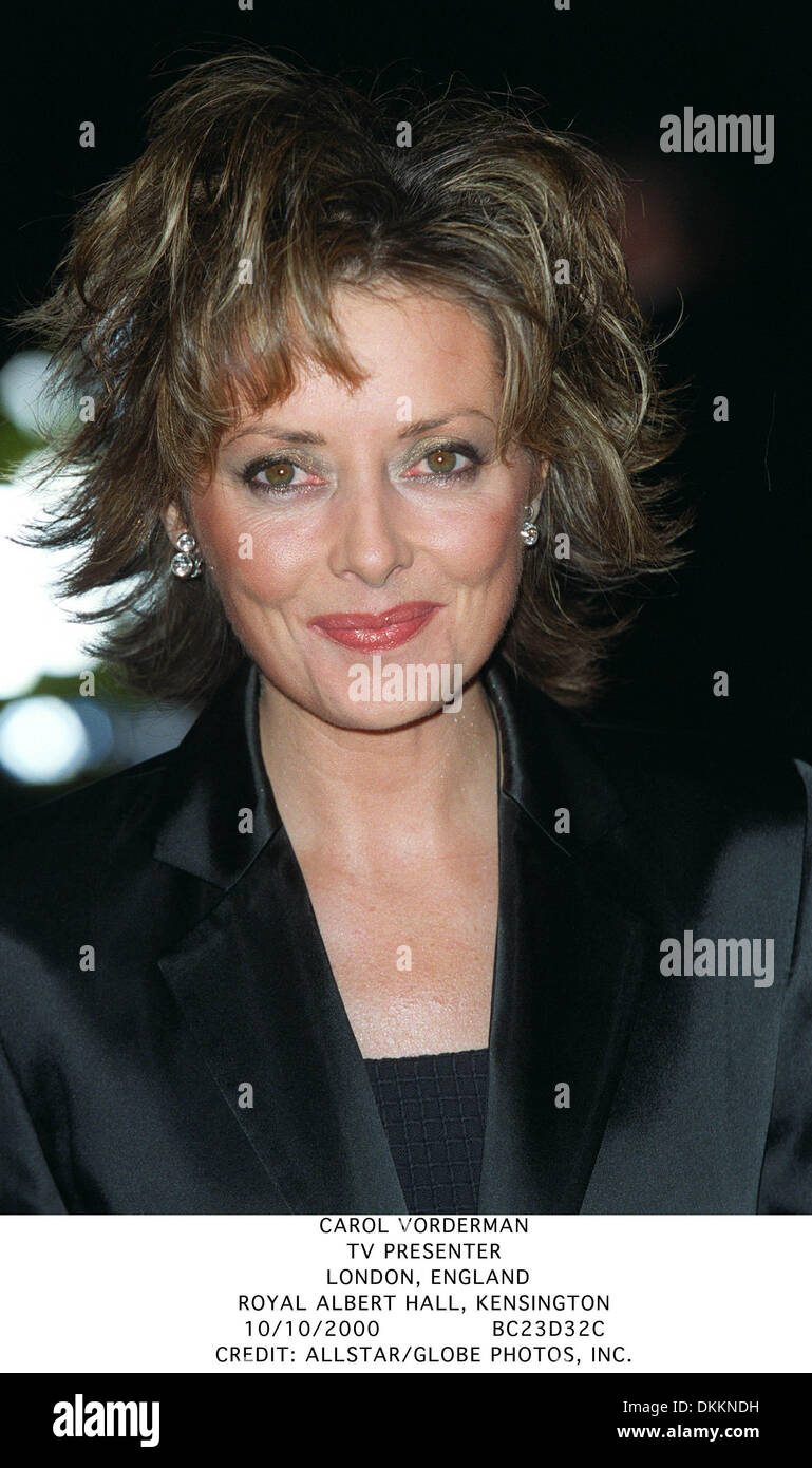 Oct. 10, 2000 - ROYAL ALBERT HALL, KENSINGTON - CAROL VORDERMAN.TV ...