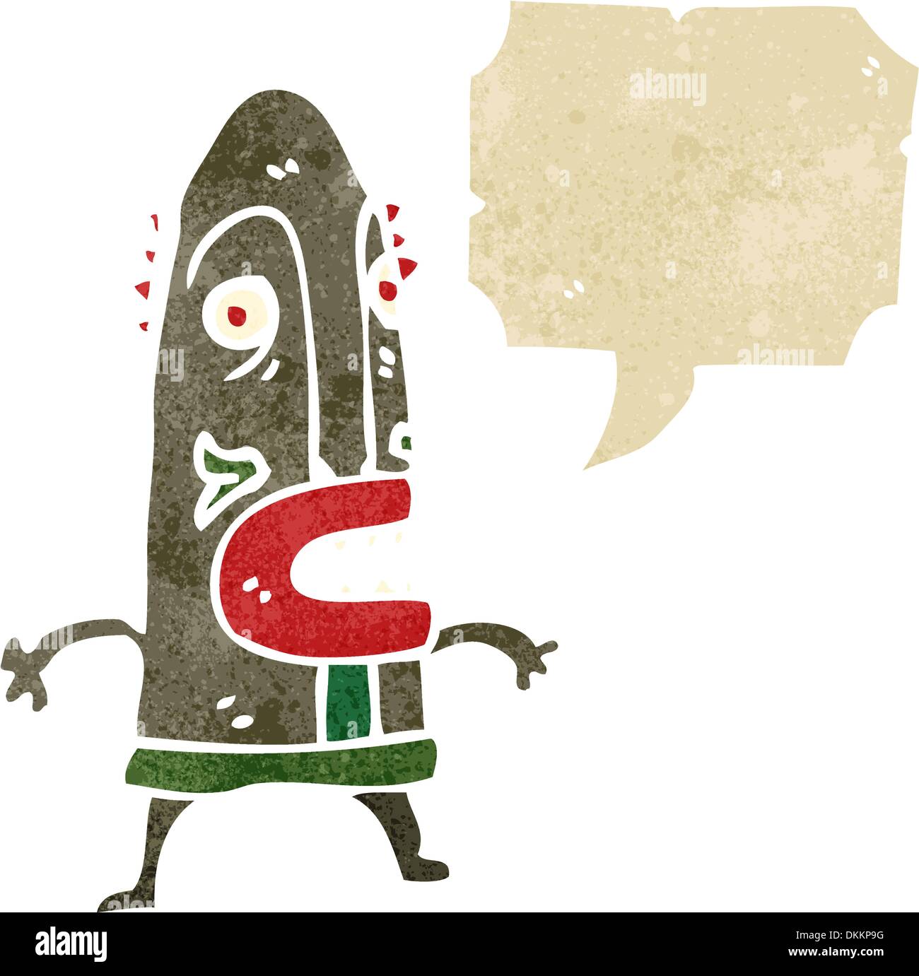 Retro cartoon with texture. Isolated on White Stock Vector Image & Art ...