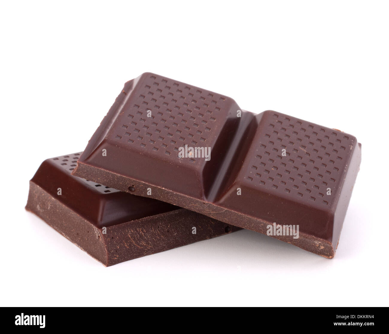 Chocolate bars stack isolated on white background Stock Photo - Alamy