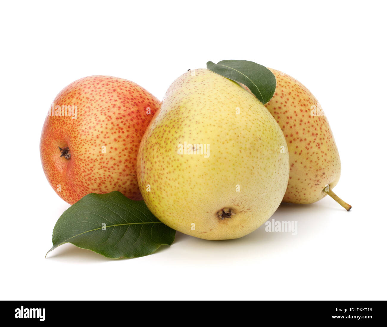Pear fruits isolated on white background Stock Photo - Alamy