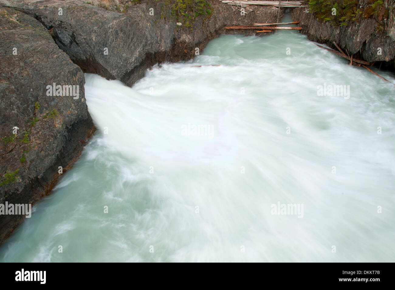 Natural Bridge along Kicking Horse River, Yoho National Park, British ...