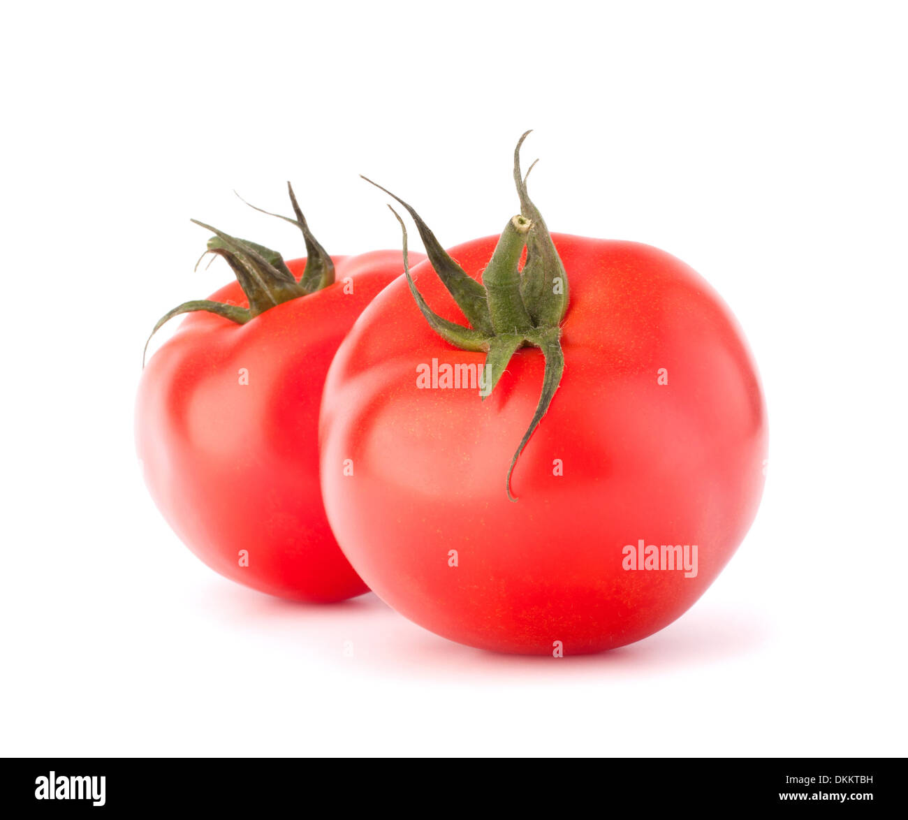 Two tomato vegetable isolated on white background cutout Stock Photo ...