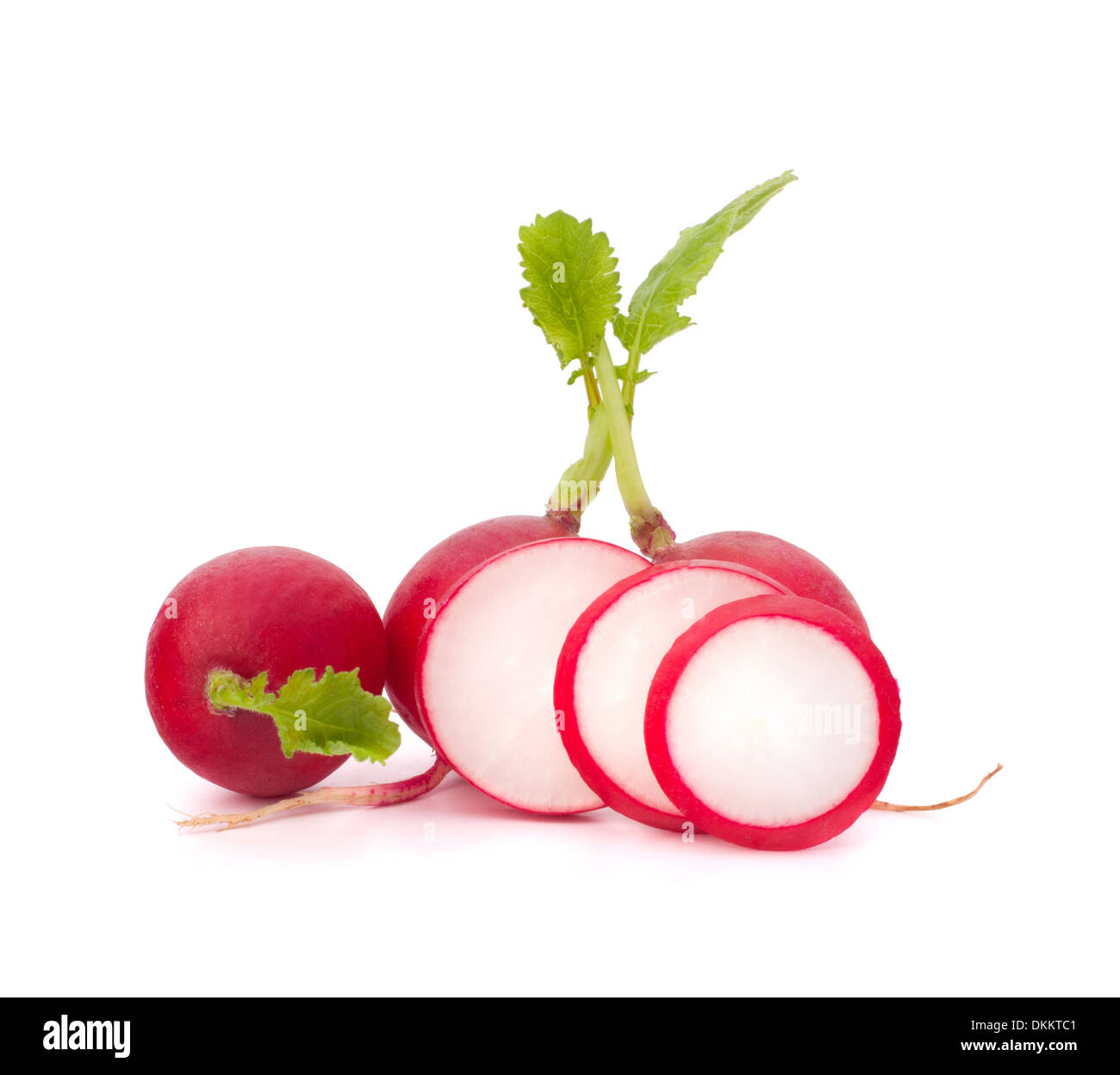 Small garden radish isolated on white background cutout Stock Photo - Alamy