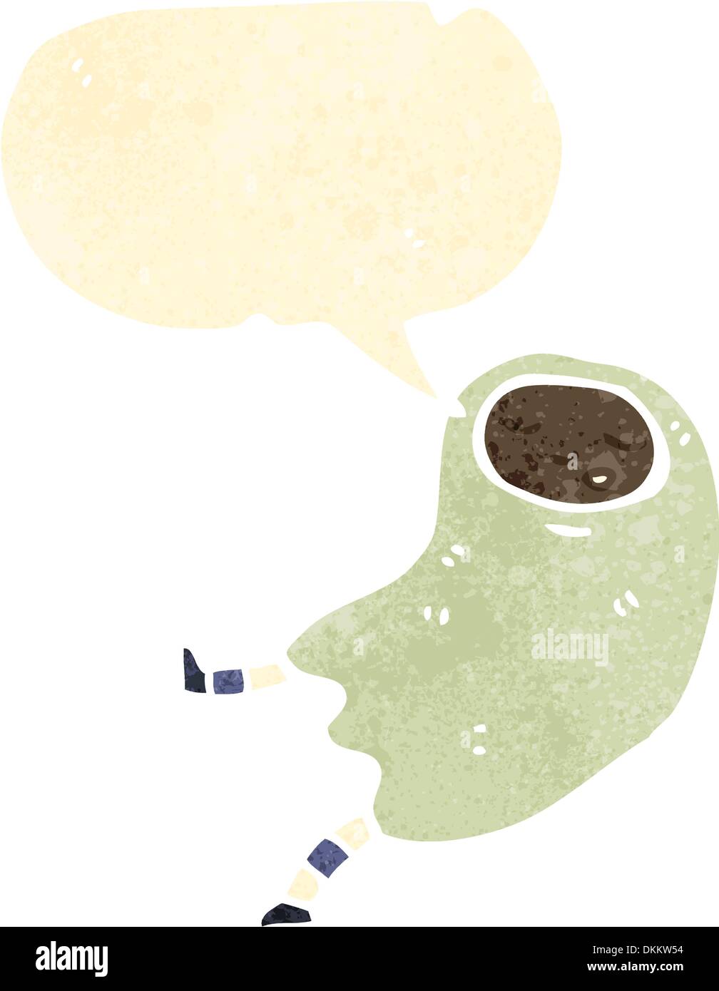 Retro cartoon with texture. Isolated on White Stock Vector Image & Art ...