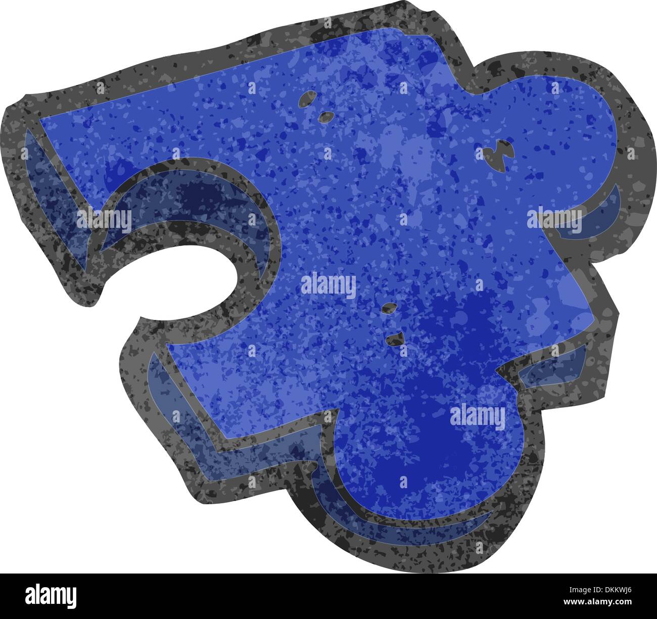 Retro cartoon with texture. Isolated on White Stock Vector Image & Art ...