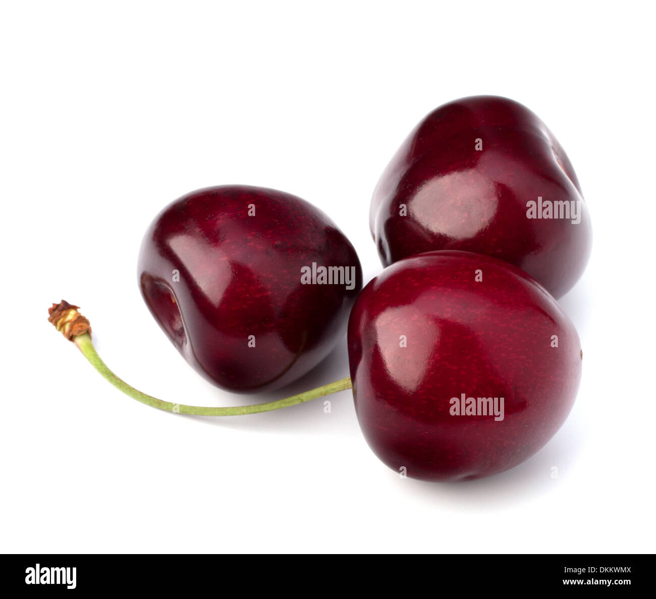 Cherry isolated on white background Stock Photo - Alamy