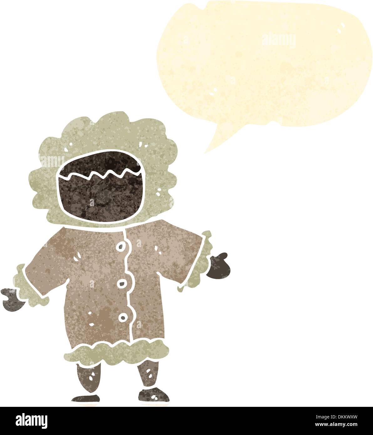 Retro cartoon with texture. Isolated on White Stock Vector Image & Art ...