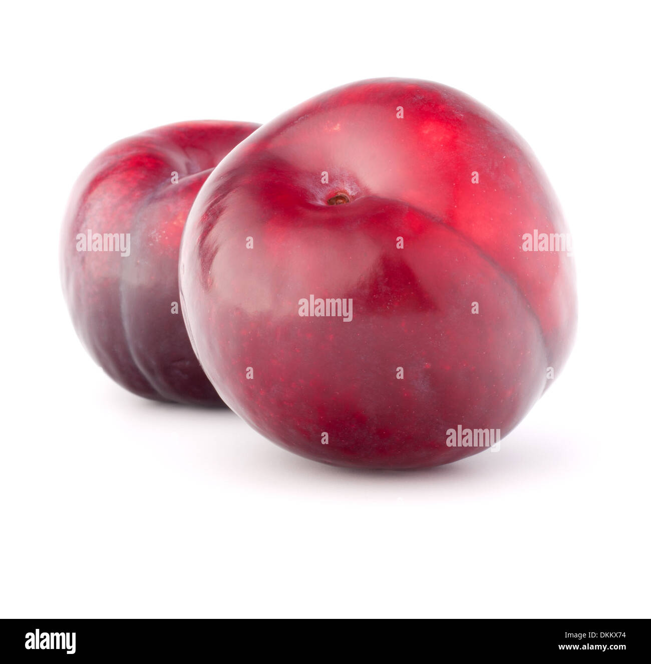 Ripe plum fruit isolated on white background cutout Stock Photo - Alamy