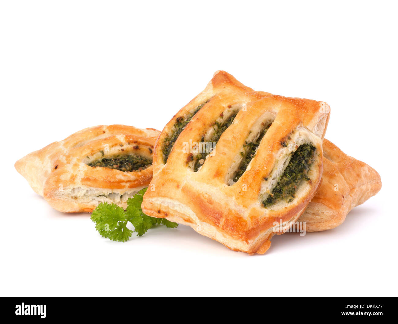Puff pastry bun isolated on white background. Healthy patty with ...
