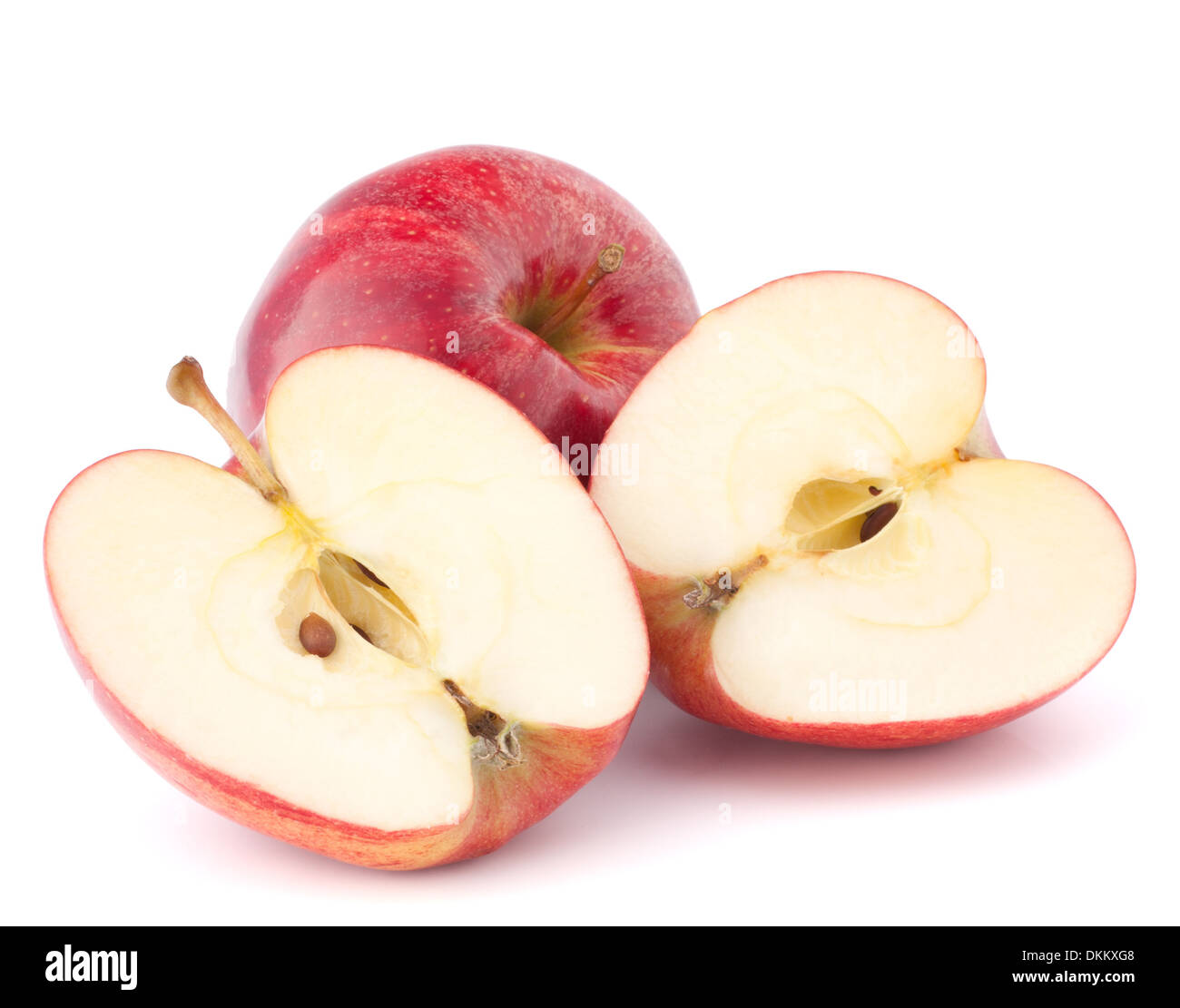 Red apple isolated on white background cutout Stock Photo - Alamy