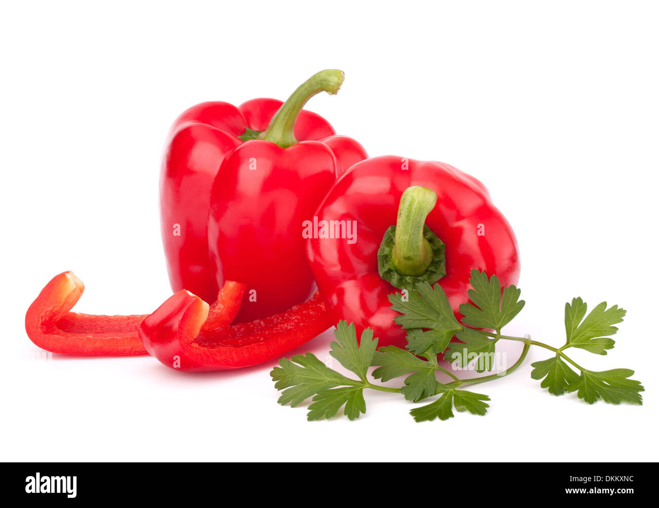 red pepper isolated on white background Stock Photo - Alamy